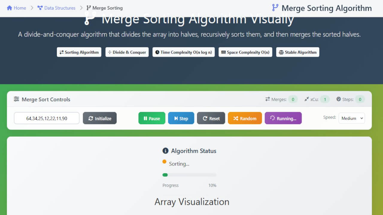 Merge Sort Algorithm - Step By Step | Data Structures