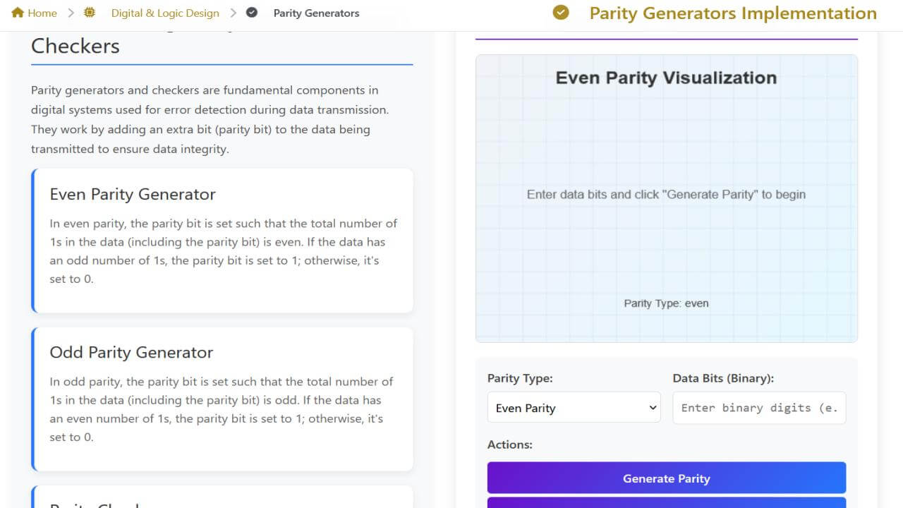 Parity Generators and Checkers | Digital & Logic Design
