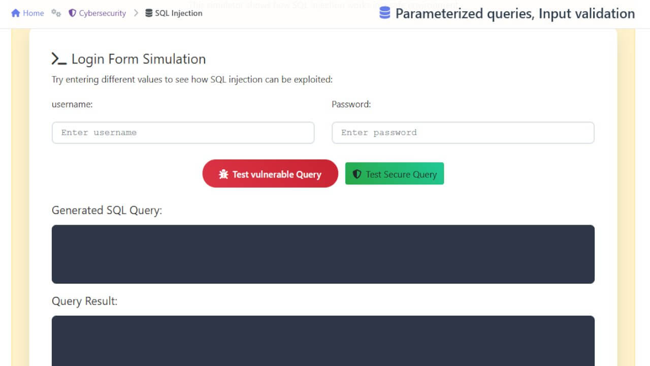 Sql Injection Web Security Vulnerabilities Cybersecurity